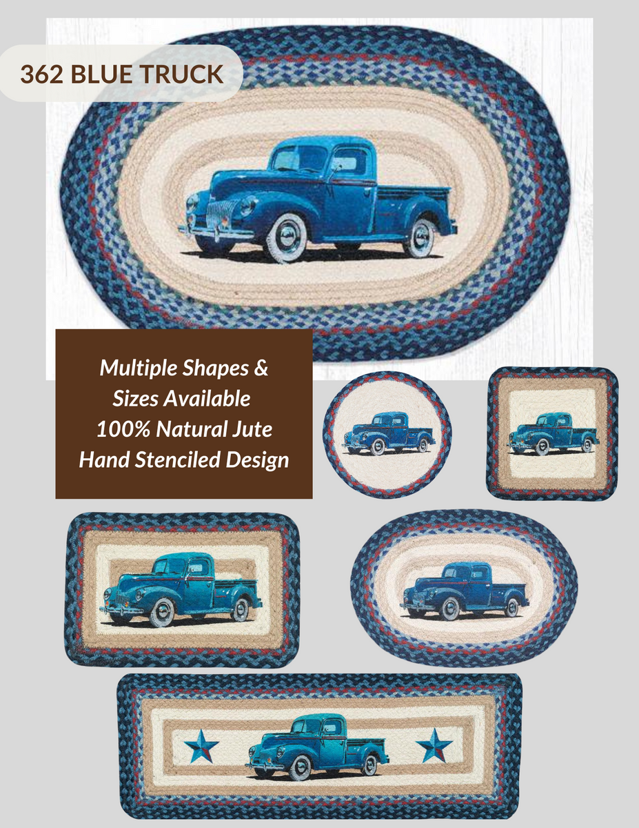 362 Blue Truck – Earth Rugs