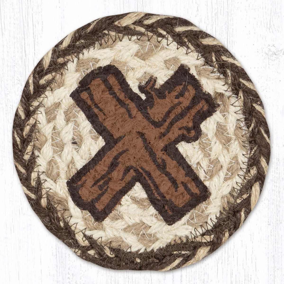 IC-9-870 Rustic X Coaster – Earth Rugs
