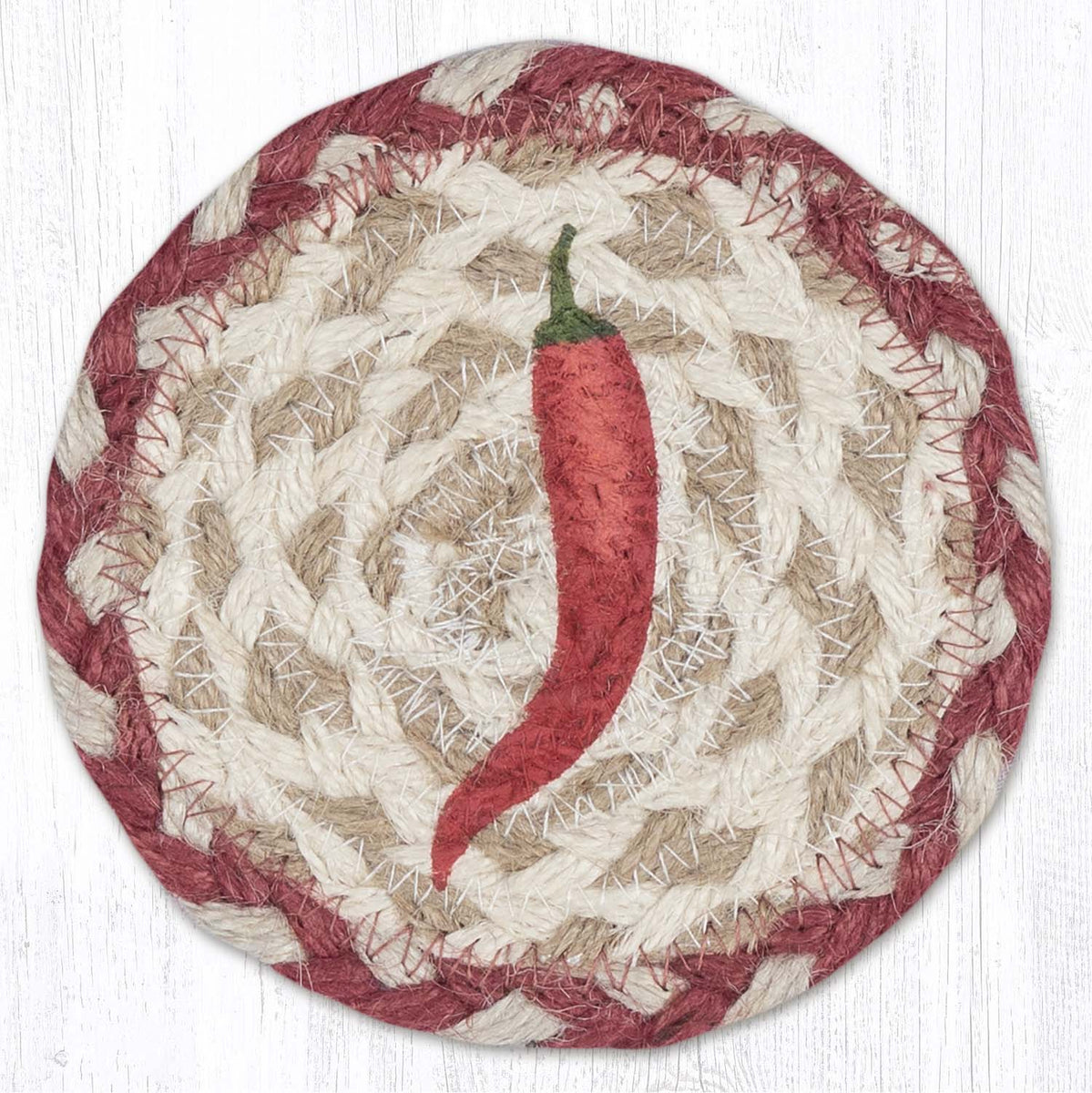 IC-916 Single Chili Pepper Coaster – Earth Rugs