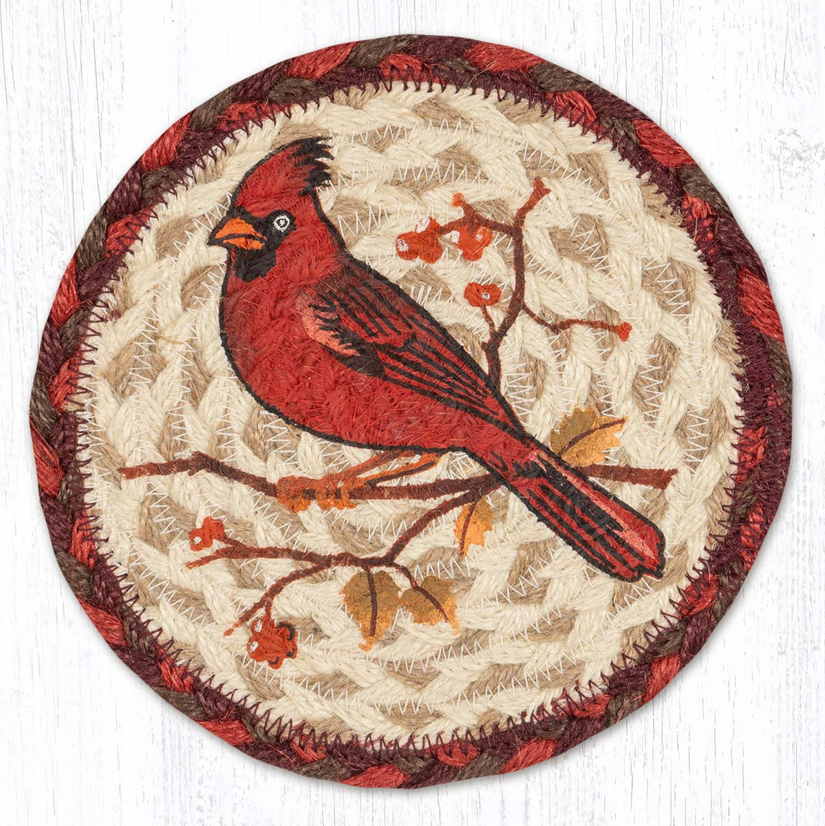 LC-717 Wildlife Cardinal Large Coaster – Earth Rugs