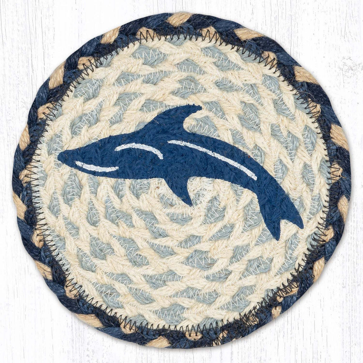 LC-885 Dolphin Large Coaster – Earth Rugs