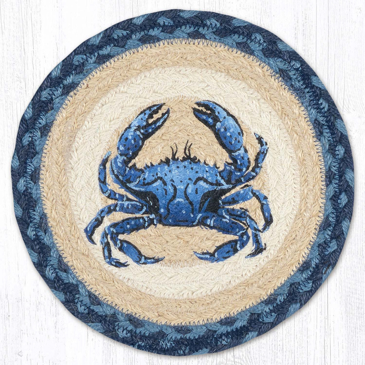 MSPR-362 Crab Dark Blue Trivet – Earth Rugs