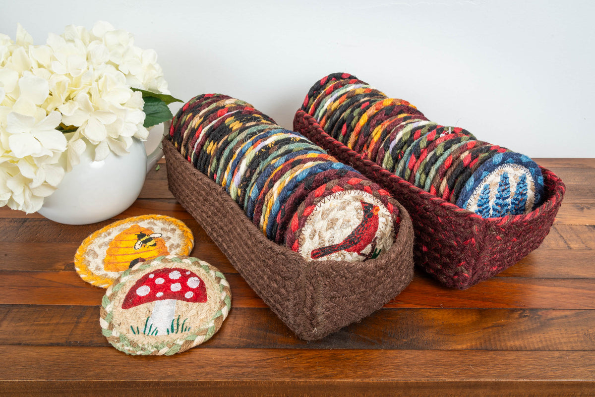 Coaster Display Basket – Earth Rugs