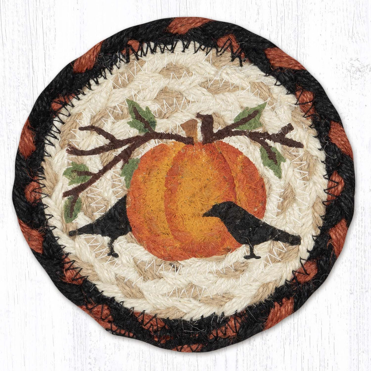 IC-222 Pumpkin Crow Coaster – Earth Rugs
