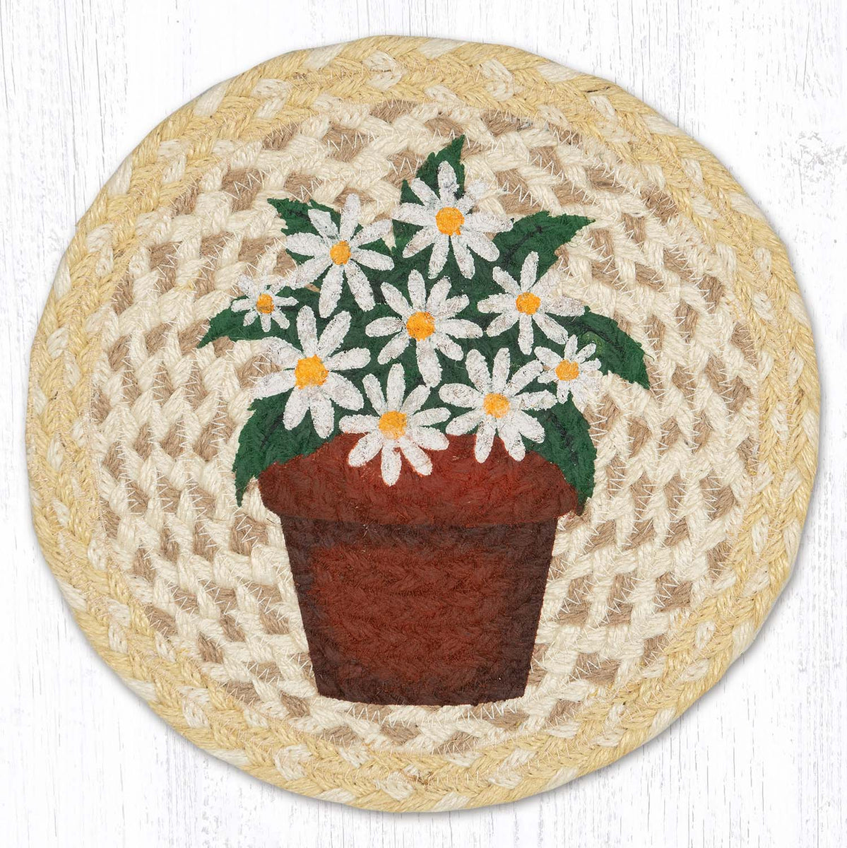 MSPR-880 Daisy Clay Pot Trivet – Earth Rugs