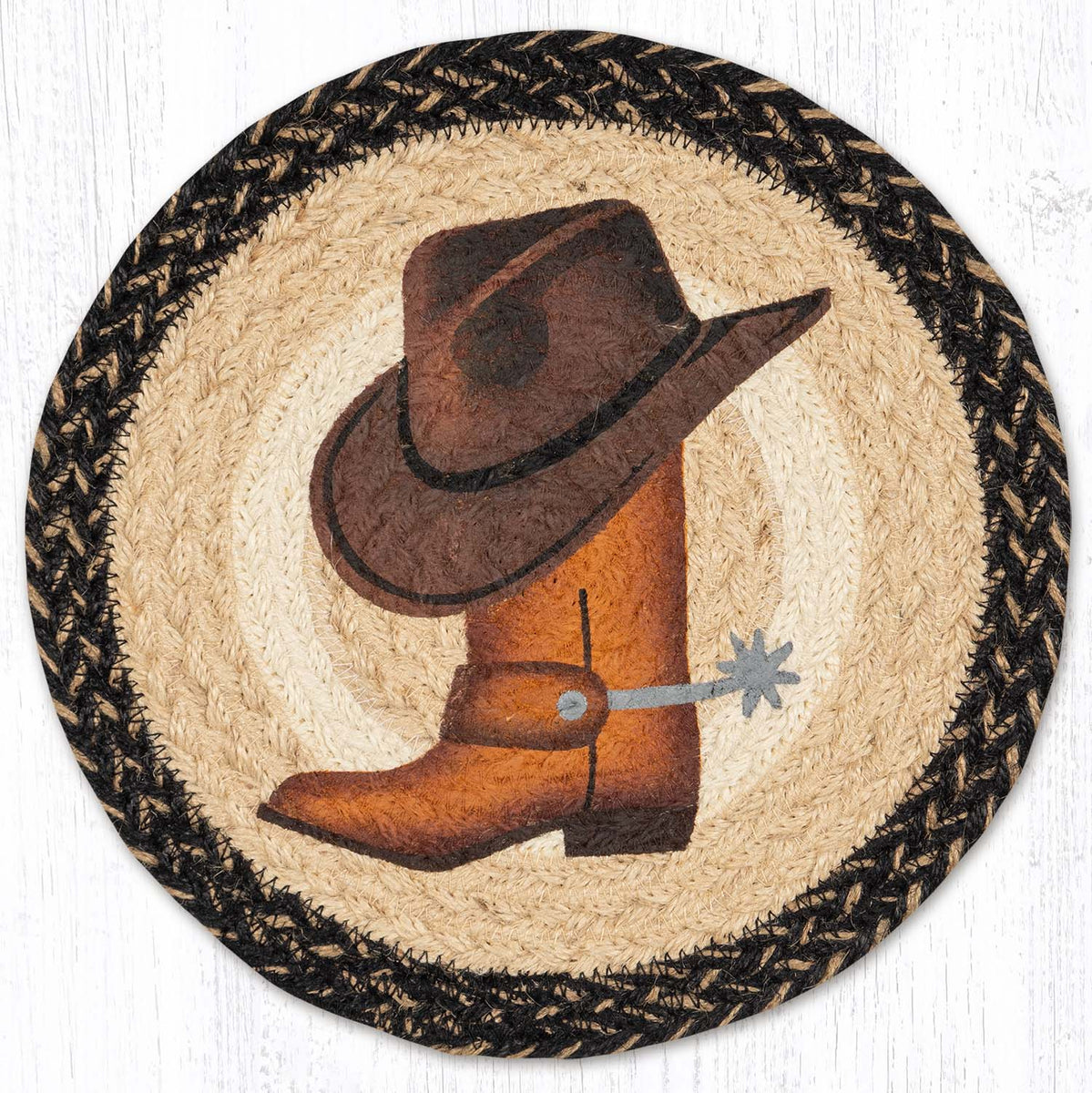 MSPR-9-093 Cowboy Hat & Boot Trivet – Earth Rugs