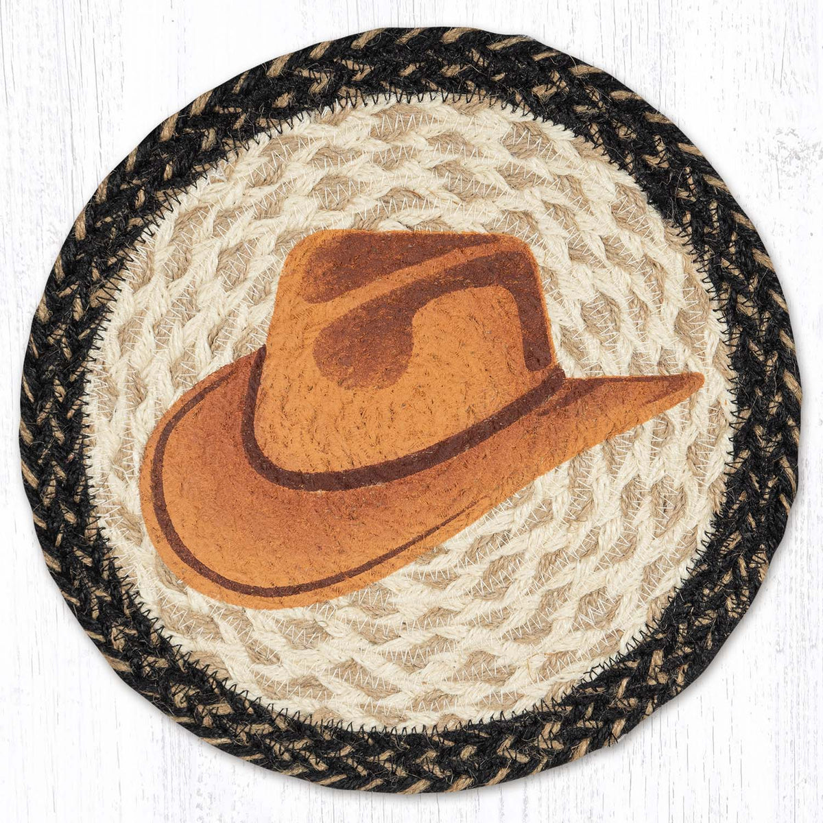 MSPR-9-093 Tan Cowboy Hat Trivet – Earth Rugs