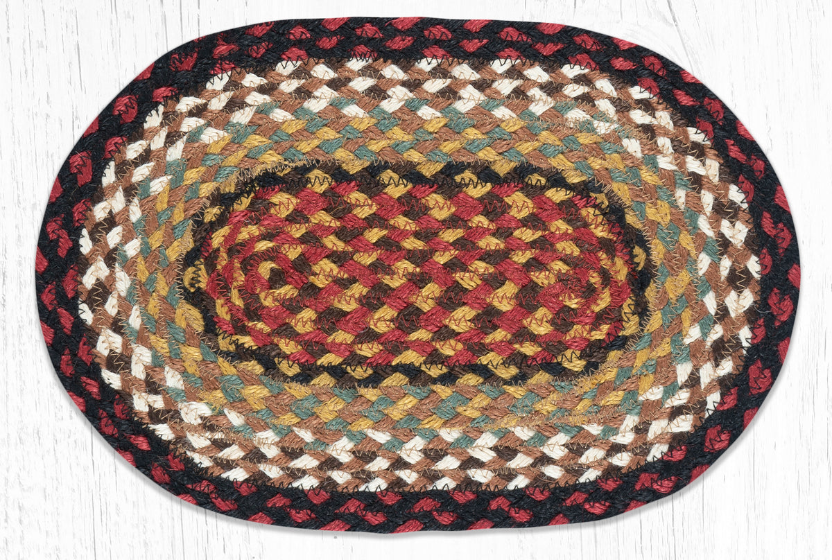 MS-019 Burgundy/Mustard Swatch – Earth Rugs