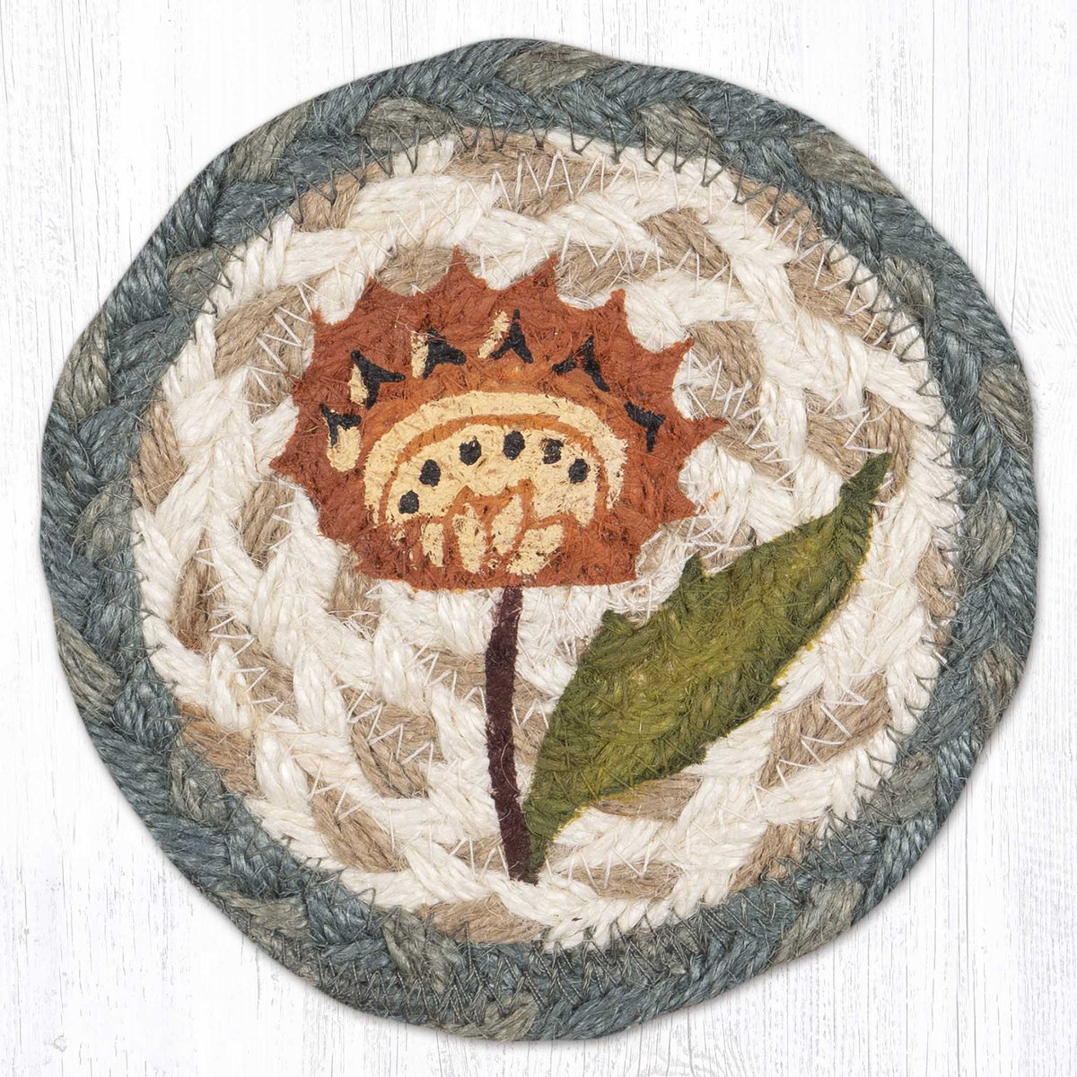 IC-025 Holiday Floral Coaster – Earth Rugs