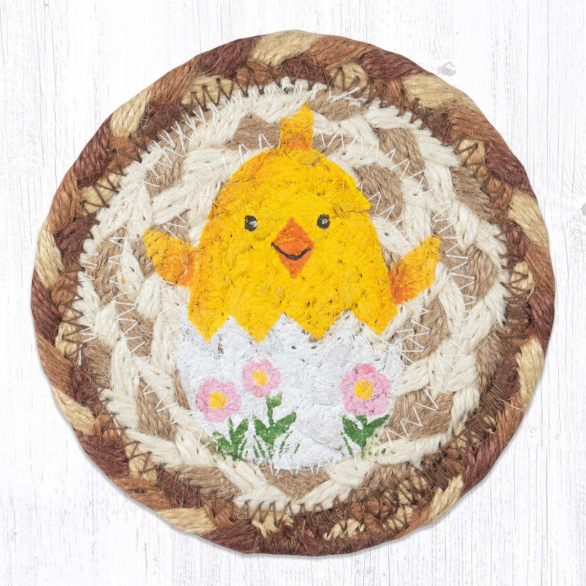 IC-652 Easter Chick Coaster – Earth Rugs